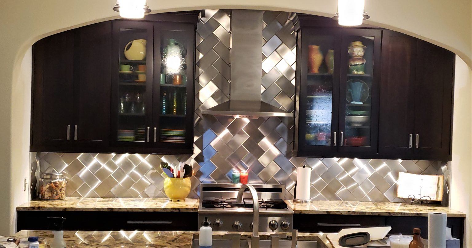 4"x 8" Stainless Steel Tile - Stainless Steel Tile