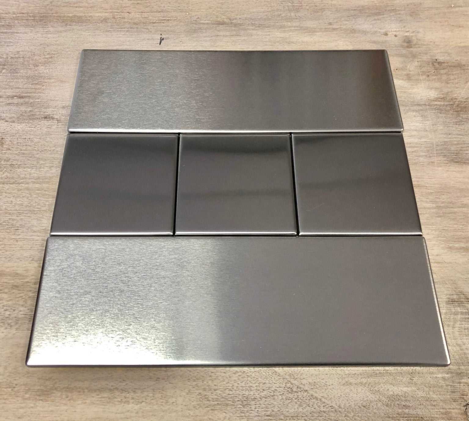 4" x 12" Stainless Steel Subway Tile - Stainless Steel Tile
