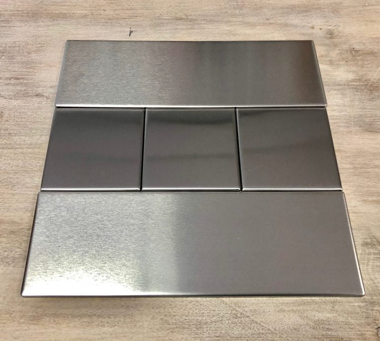 4" x 12" Stainless Steel Subway Tile - Stainless Steel Tile