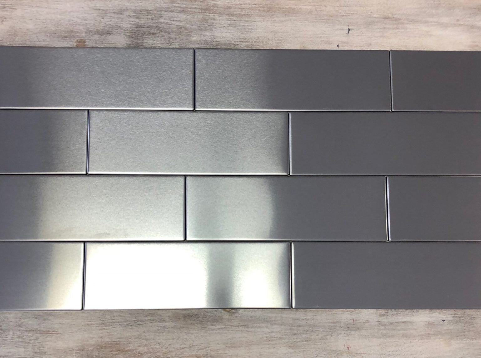 4" x 12" Stainless Steel Subway Tile - Stainless Steel Tile
