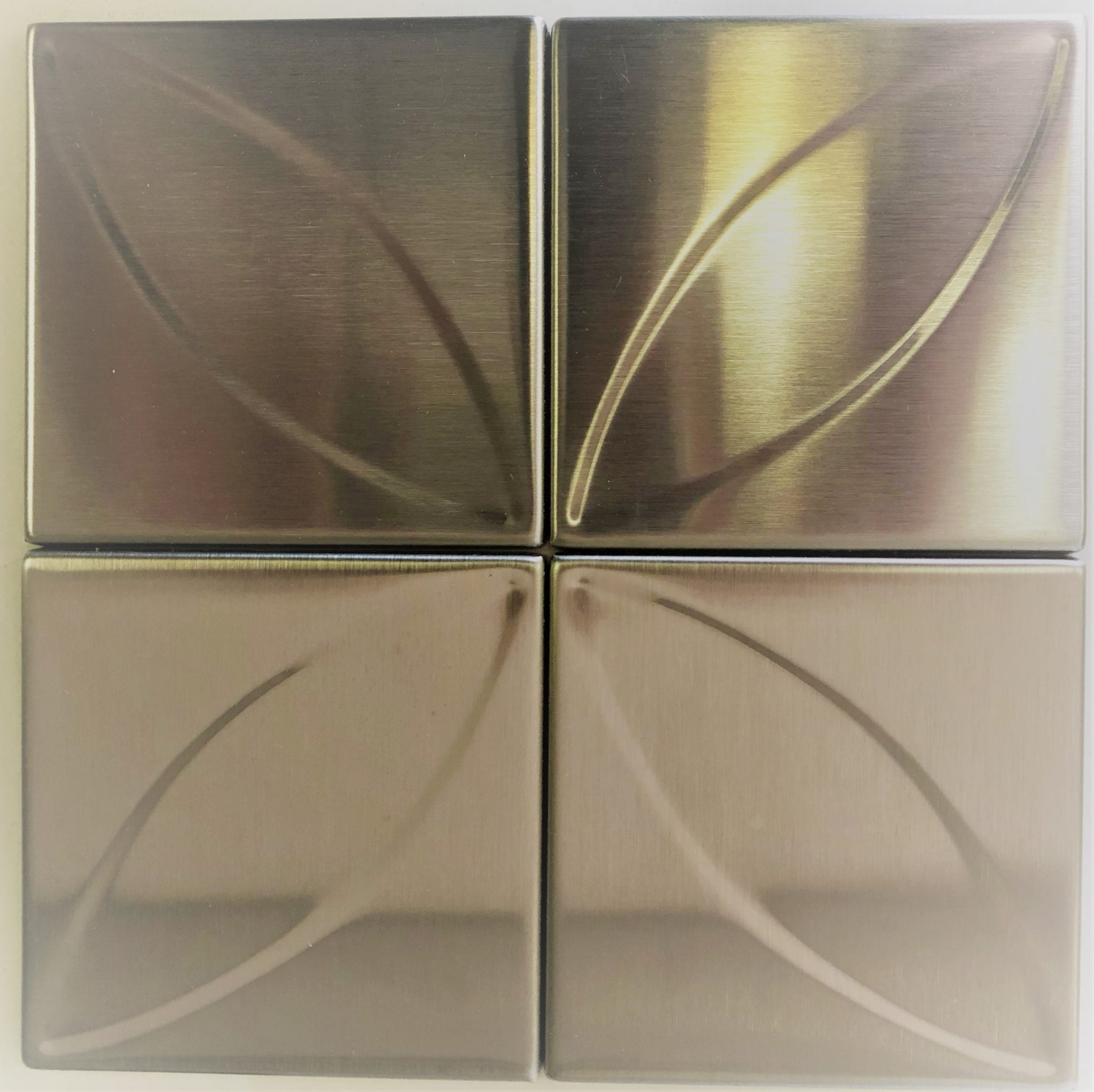 4" x 12" Stainless Steel Subway Tile - Stainless Steel Tile