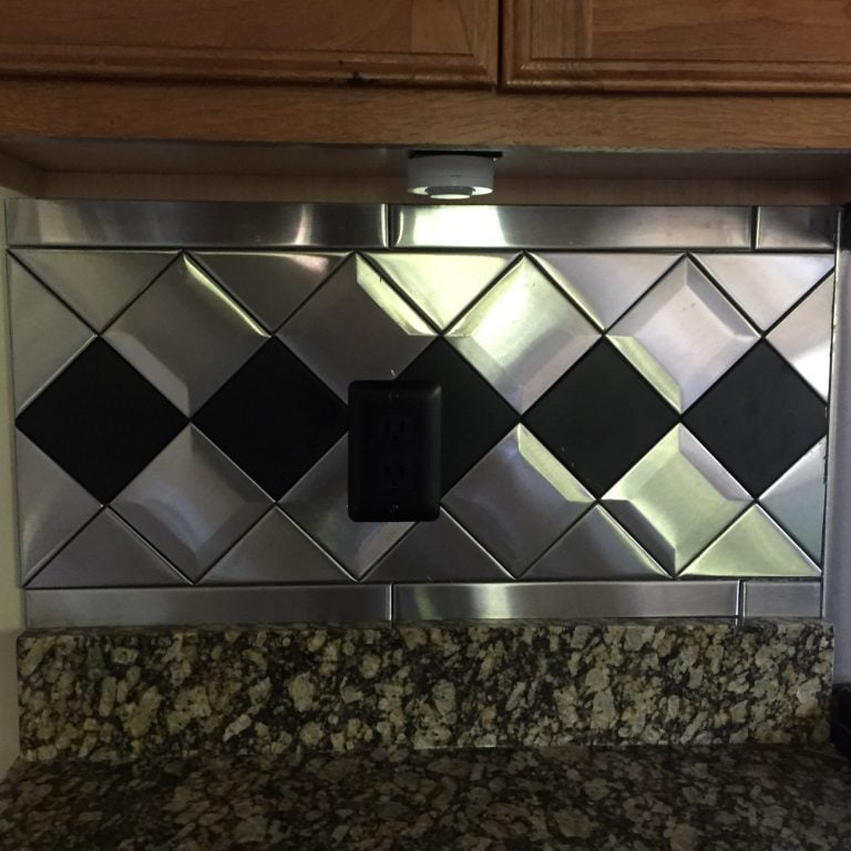 4" x 4" Stainless Steel Tile - Stainless Steel Tile