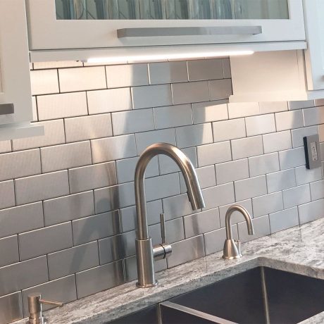 4" x 12" Stainless Steel Subway Tile - Stainless Steel Tile